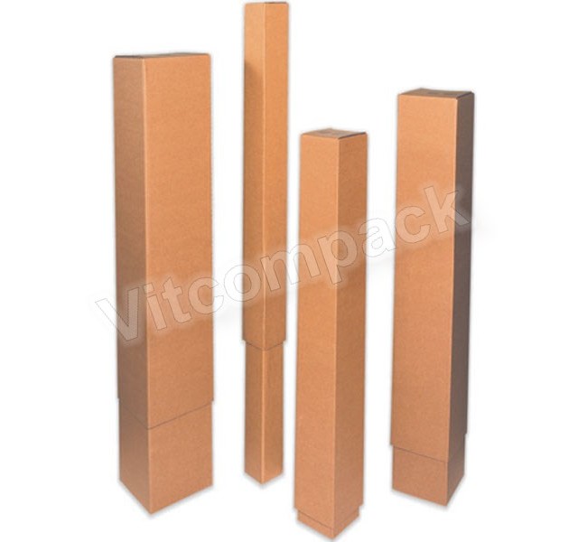 4 1/2 x 4 1/2 x 48 Telescoping Outer HSC/FOL Corrugated Boxes ...